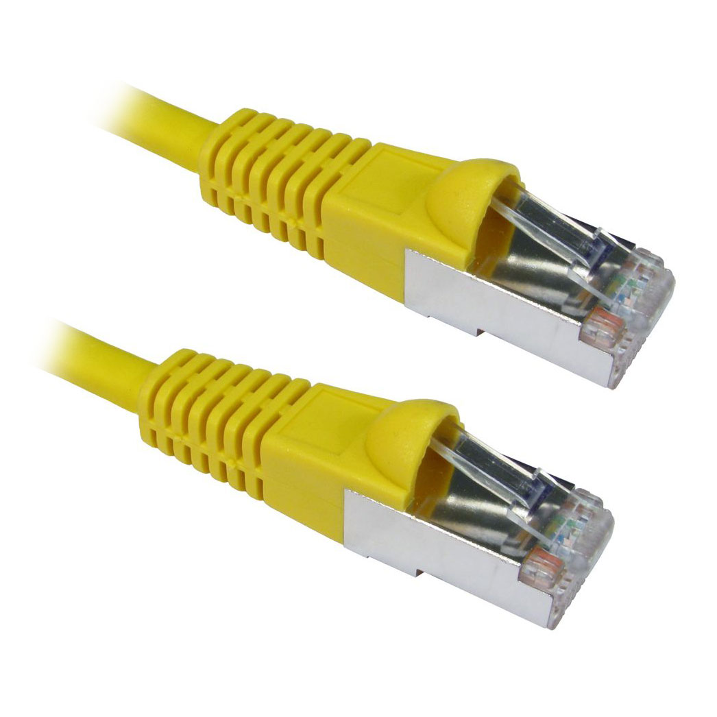 Xclio CAT6A 15M Snagless Moulded Gigabit Ethernet Cable RJ45Yellow ...