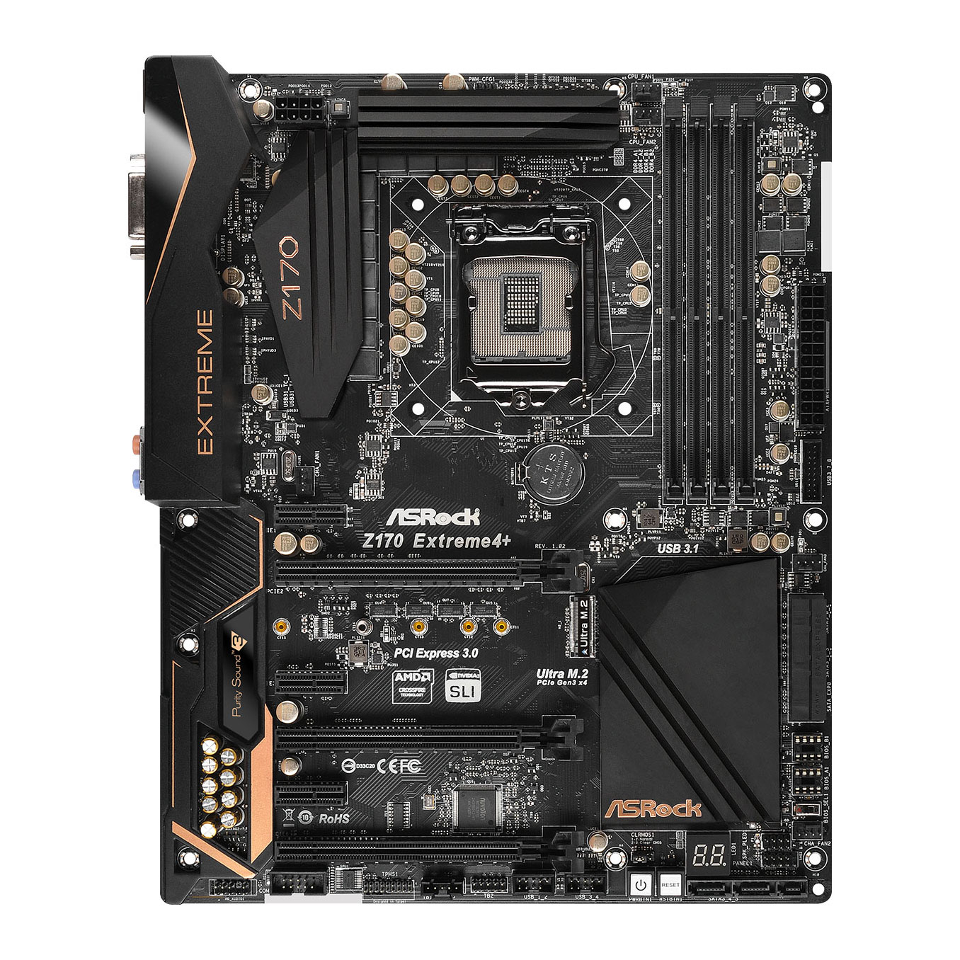ASRock EXTREME4+ Z170 Skylake ATX Motherboard LN67556 - Z170 EXTREME4 ...