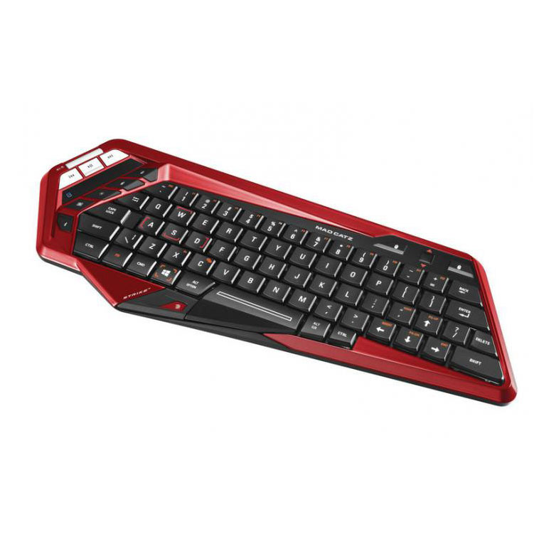 STRIKE M Red/Black Bluetooth Wireless Compact Gaming Keyboard for PC ...