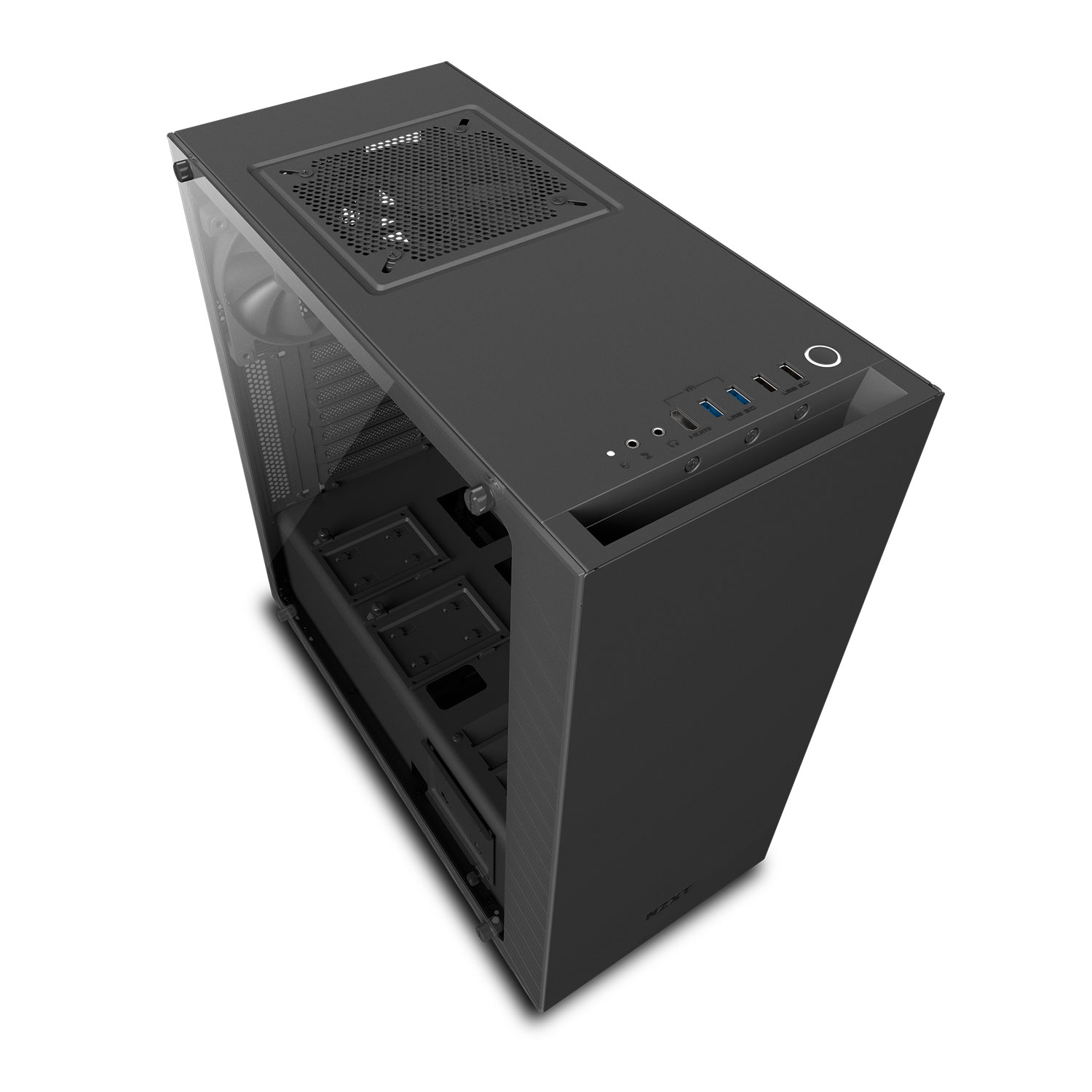 NZXT S340 Elite Black Gaming Case with HDMI VR Support LN73808 - CA ...