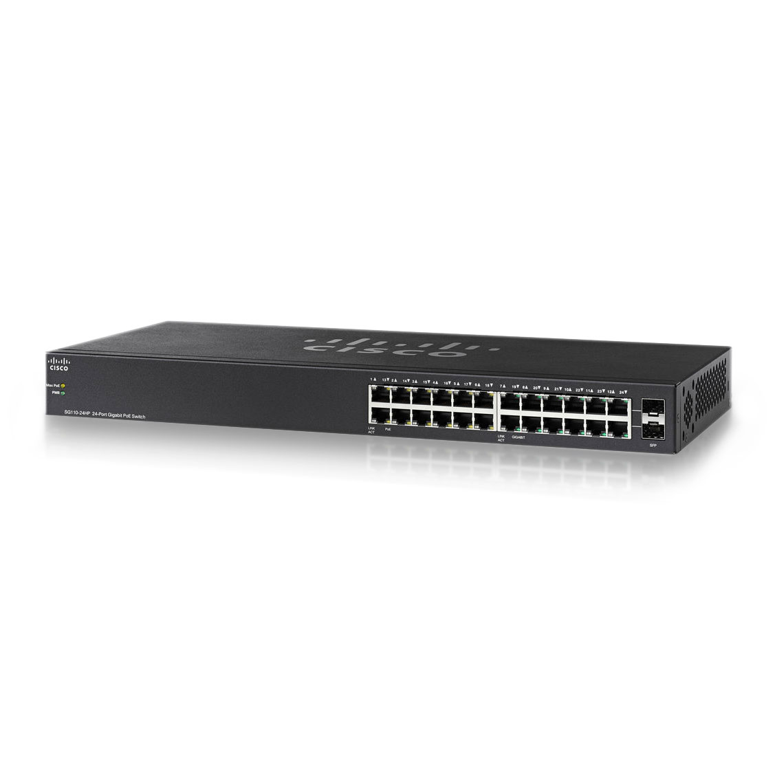Cisco 24 Port Unmanaged Switch LN77777 - SG110-24HP | SCAN UK