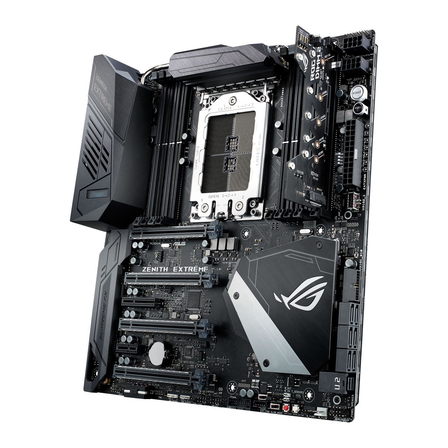 ASUS AMD Threadripper X399 ZENITH EXTREME TR4 E-ATX Motherboard LN83521 ...