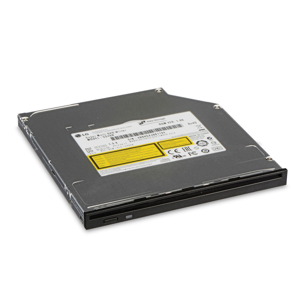 LG Internal Ultra Slim Slot loading 8x DVD-RW 9.5mm LN89191 - GS40N ...
