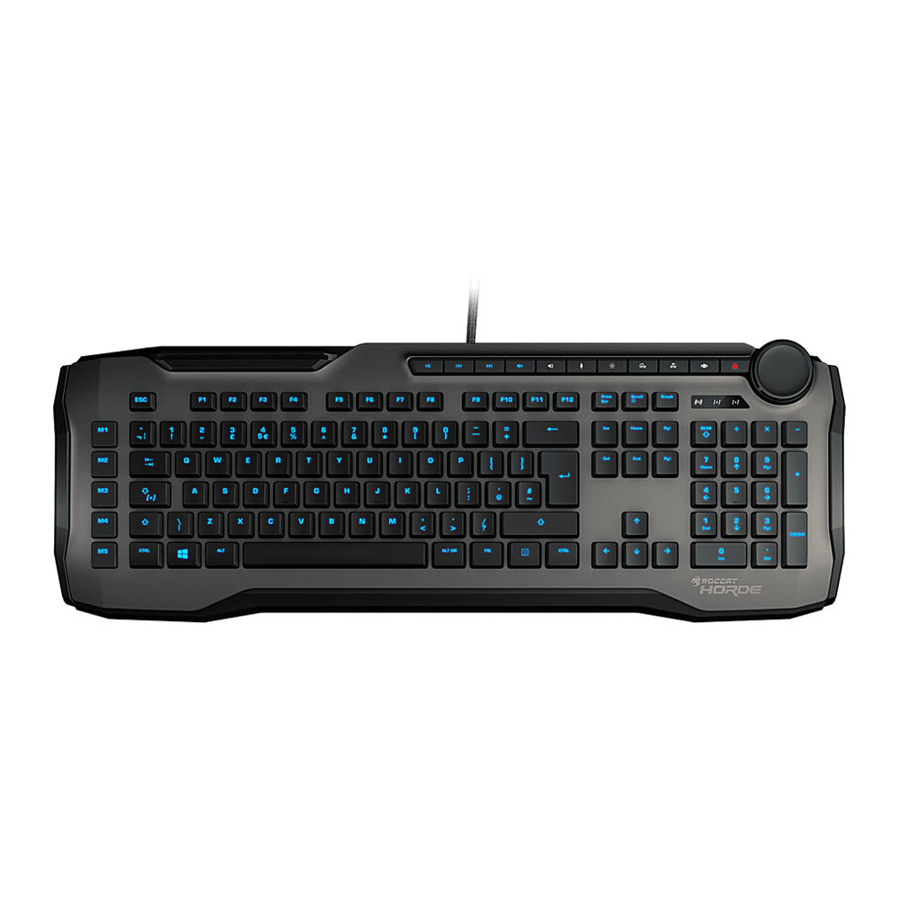 ROCCAT Horde Membranical Gaming Keyboard Backlit Blue LED with Tuning ...