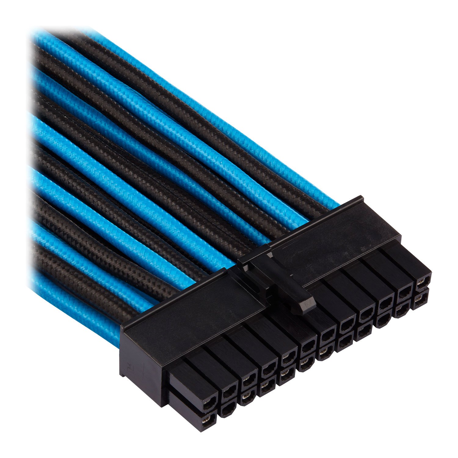 Corsair Type 4 Gen 4 PSU Blue/Black Sleeved 24pin ATX Power Cable ...