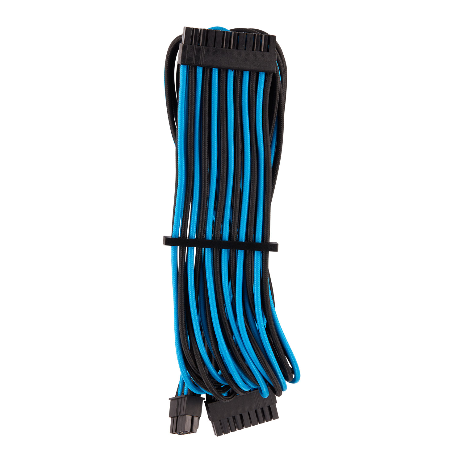 Corsair Type 4 Gen 4 PSU Blue/Black Sleeved 24pin ATX Power Cable ...