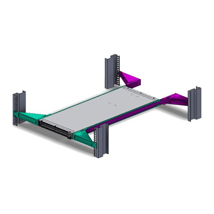 NVIDIA MTEF-KIT-E Rack Installation Kit for SN2100/SN2010 Series Short ...