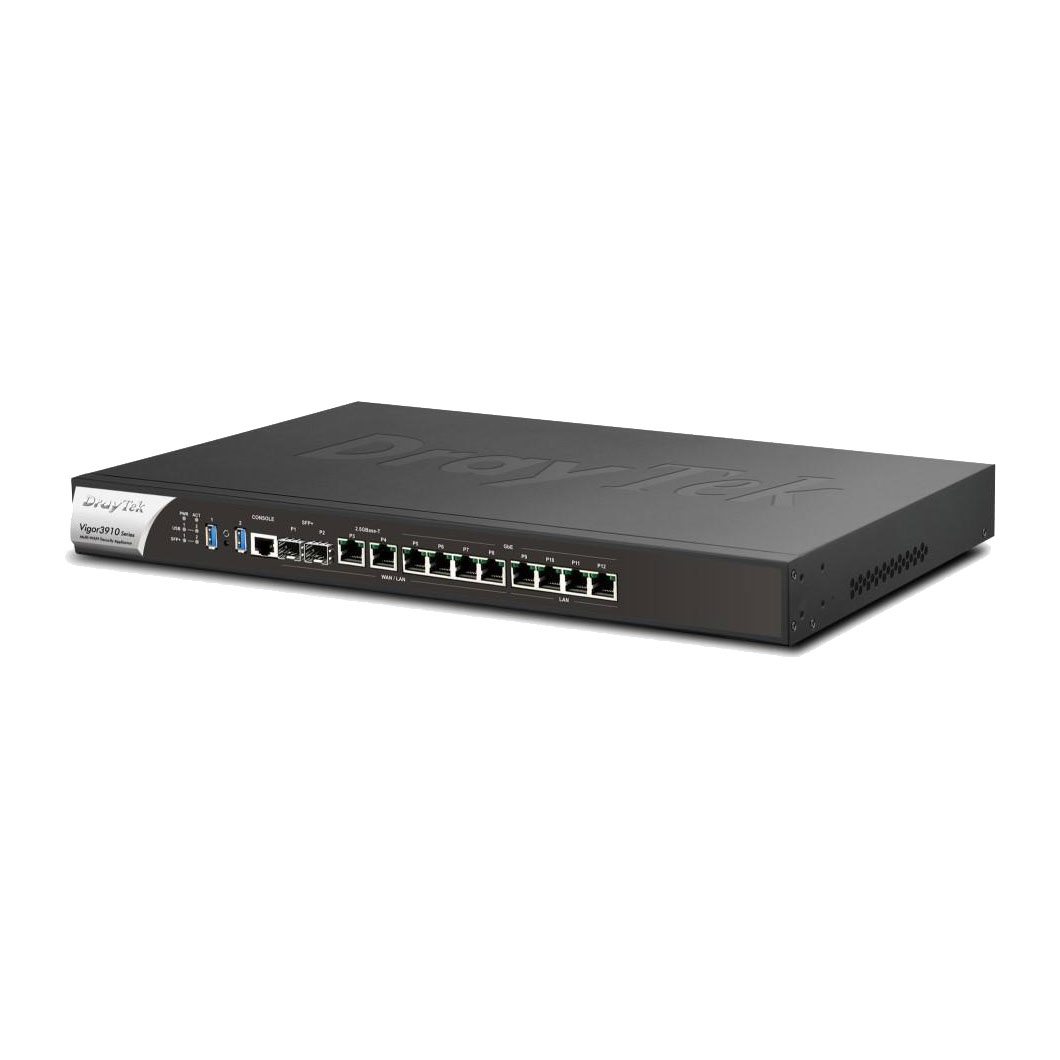 Draytek Vigor V3910 Multi-WAN 10GbE Router with SFP+ LN104239 - V3910-K ...