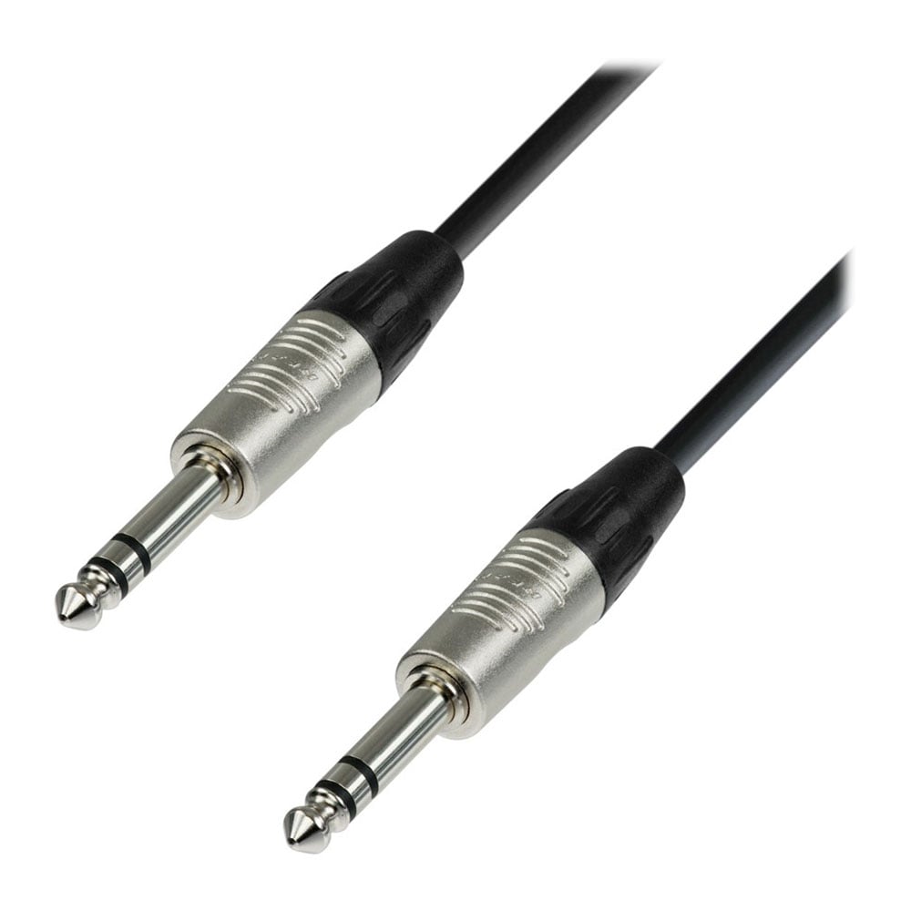3m Adam Hall REAN Audio Cable 6.3mm Male Stereo Jack to 6.3mm Male ...