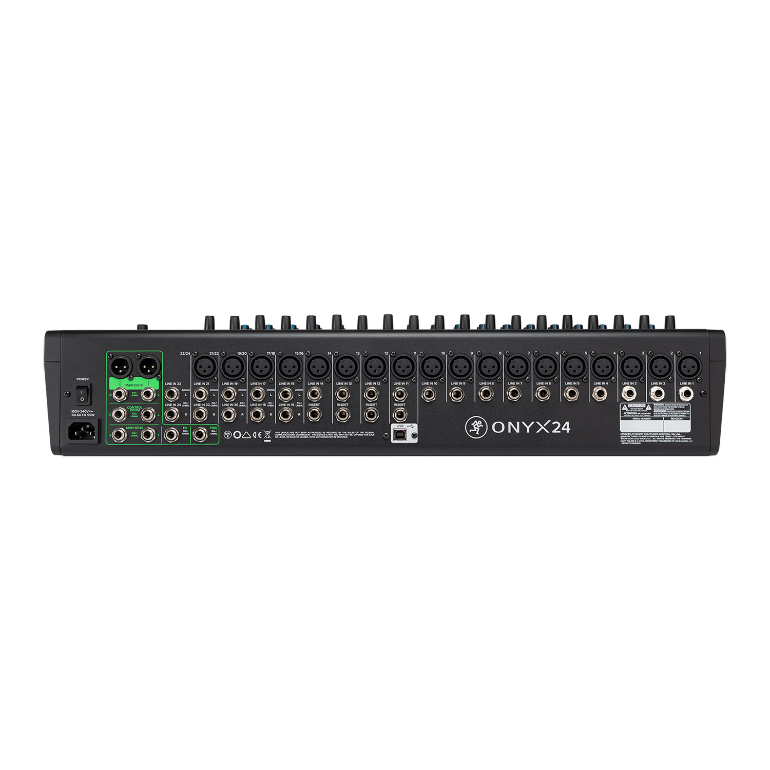 Mackie Onyx24 - 24 Channel Mixer with Multi-Track USB LN113888 ...