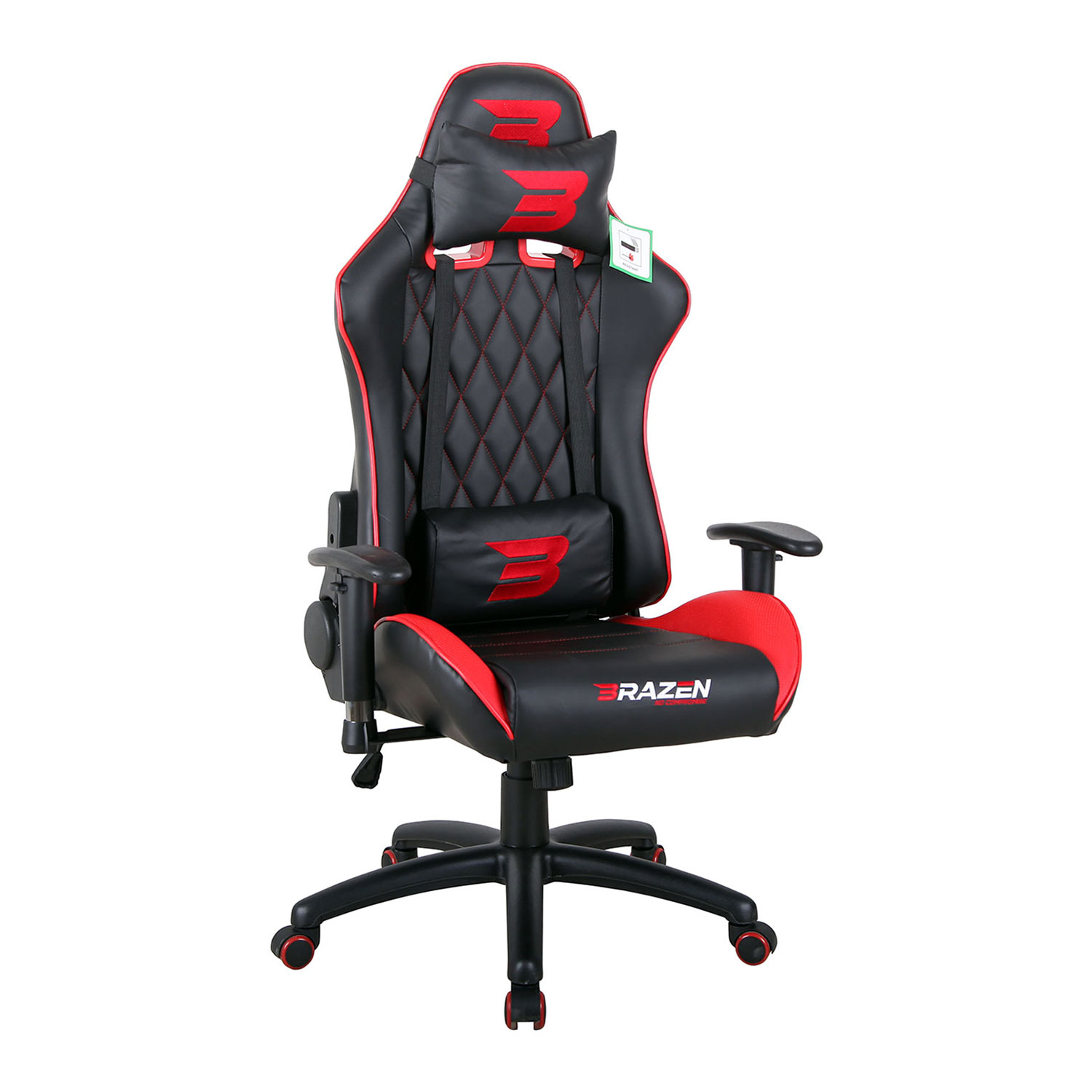 BraZen Phantom Elite Black/Red Gaming Chair LN114753 - BraZen Phantom ...