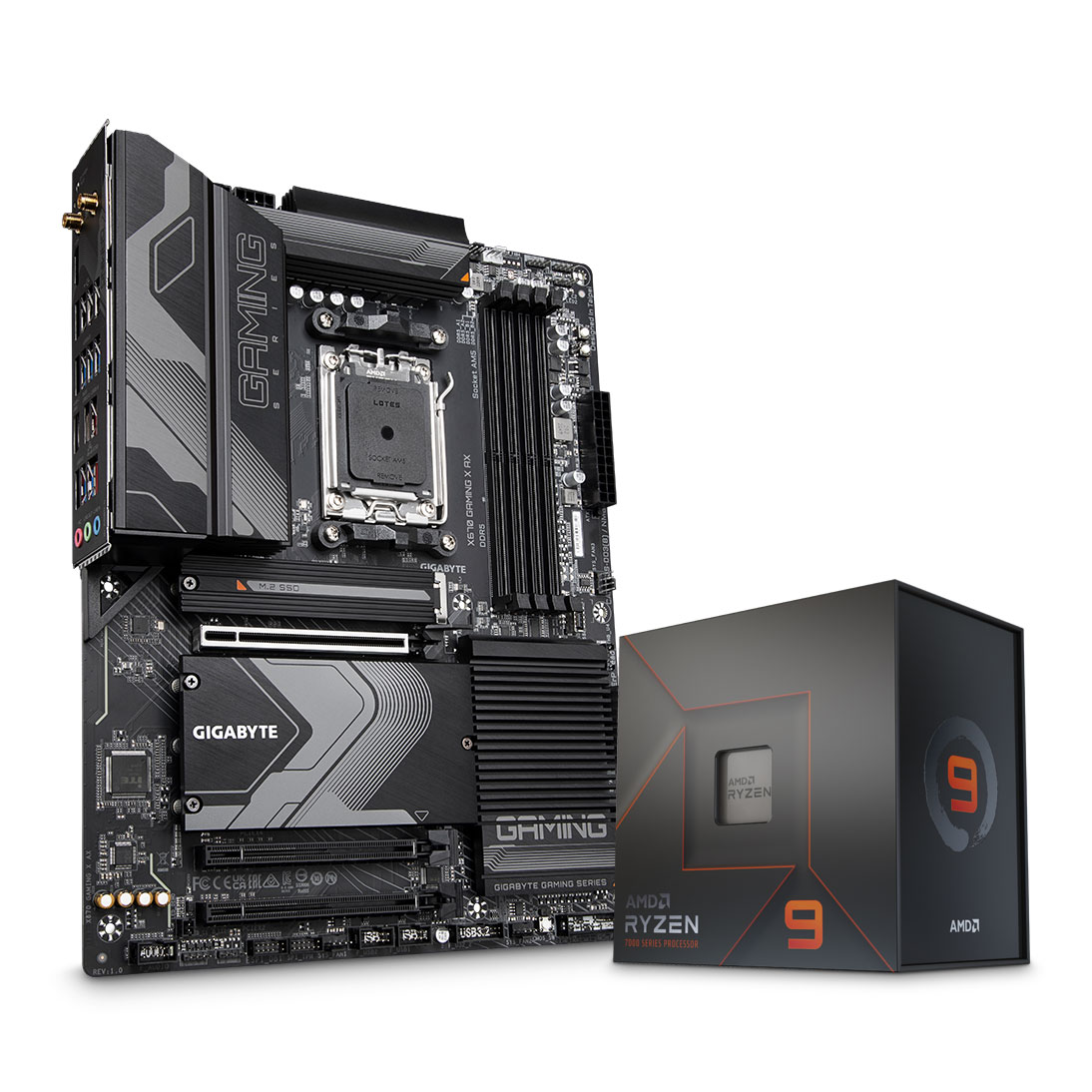 Gigabyte X670 GAMING X AX + AMD Ryzen 9 7900X CPU Bundle LN130446 ...