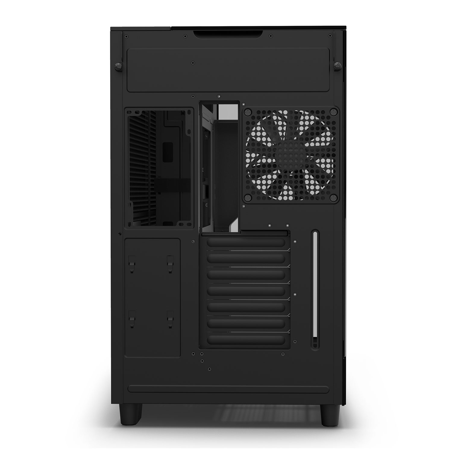 NZXT H9 Elite Black Mid Tower Dual Chamber Tempered Glass Gaming Case ...