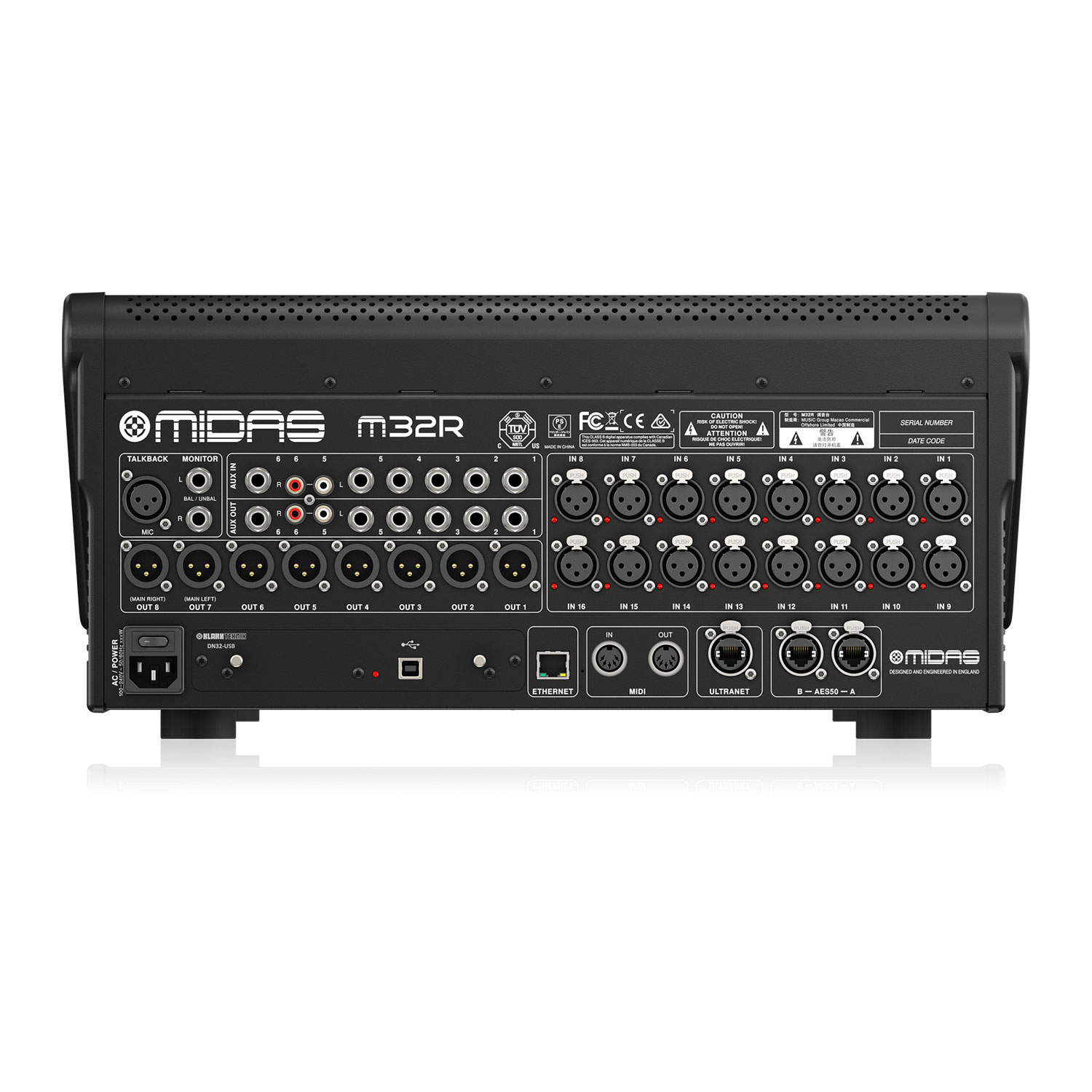 Midas M32R LIVE Digital Console for Live and Studio with 40 Input ...