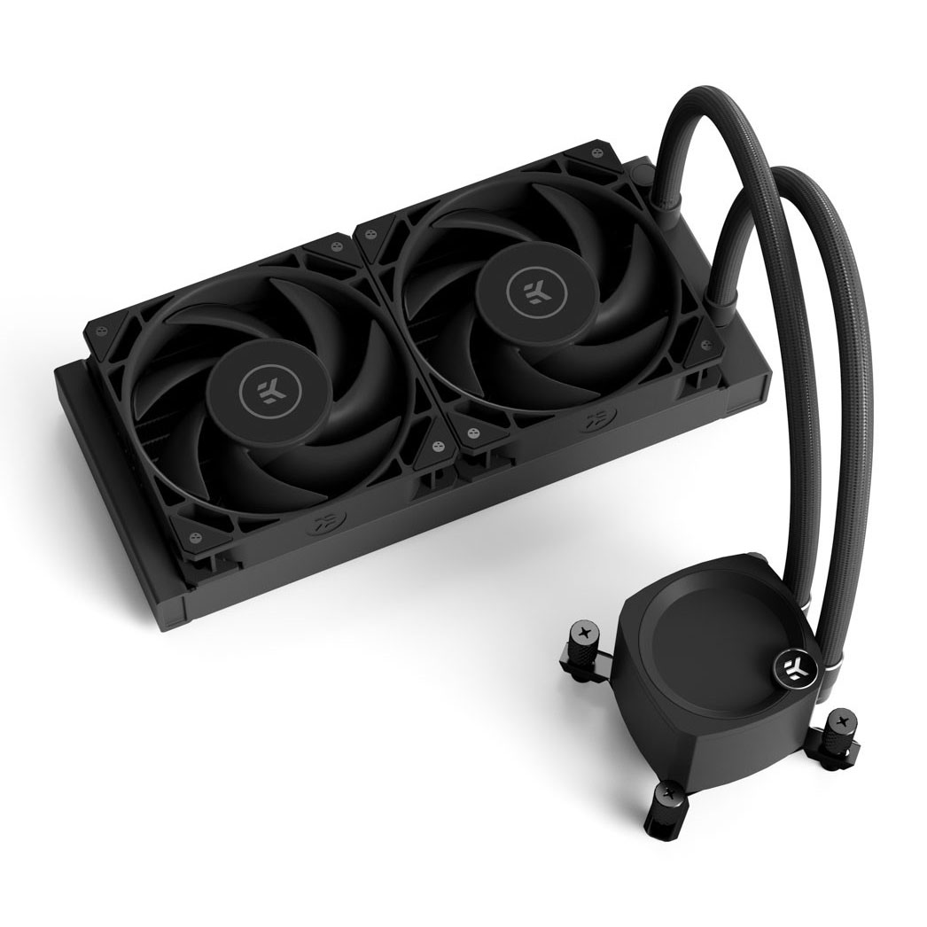 EKWB 240mm EK-Nucleus CR240 Dark Intel/AMD AIO CPU Liquid Cooler ...