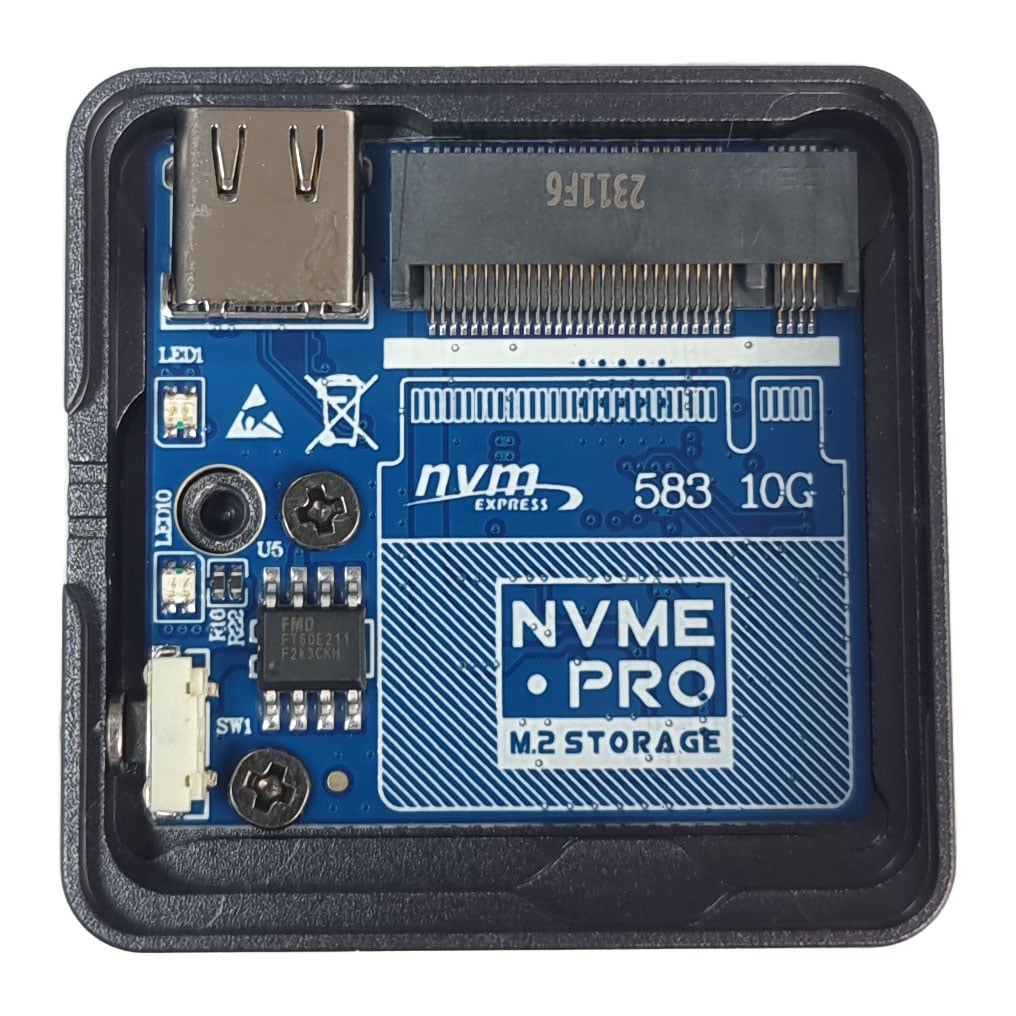 Xclio Super Mini M.2 NVMe SSD External Enclosure for 22x30 SSD Fast ...