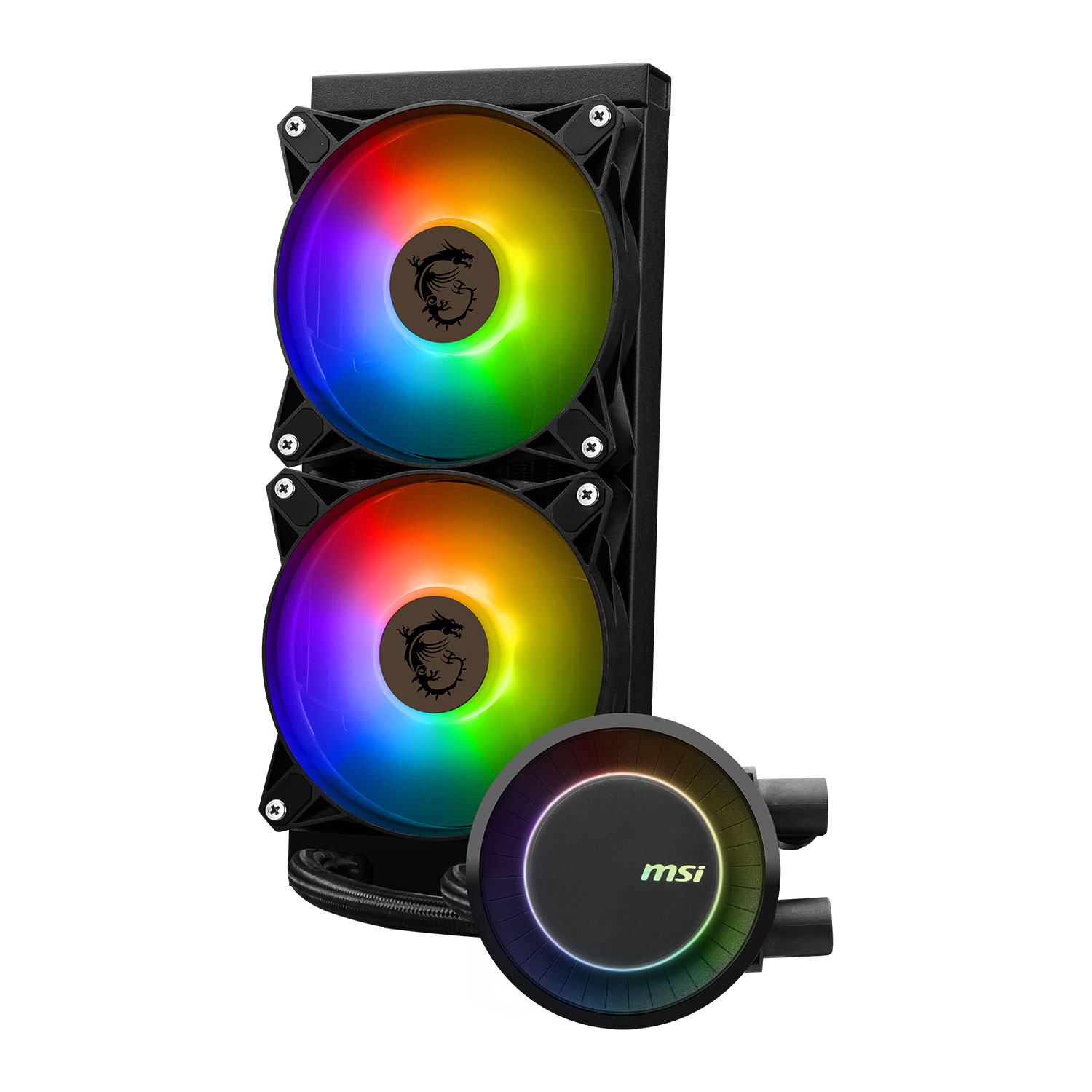 MSI MAG CORELIQUID E Series 240mm Intel/AMD CPU Liquid Cooler LN139987 ...