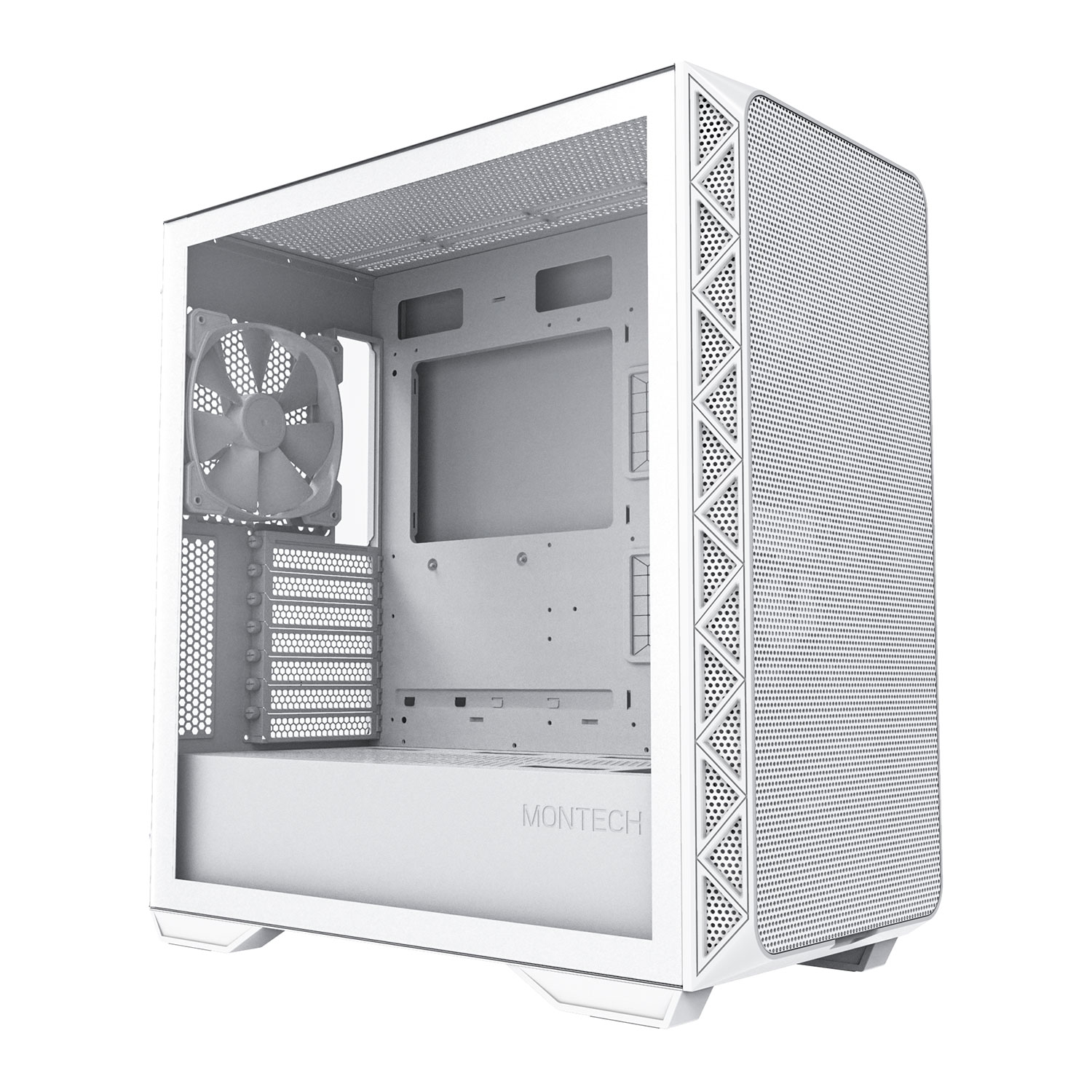 Montech AIR 903 BASE White Mid Tower Tempered Glass Gaming Case ...