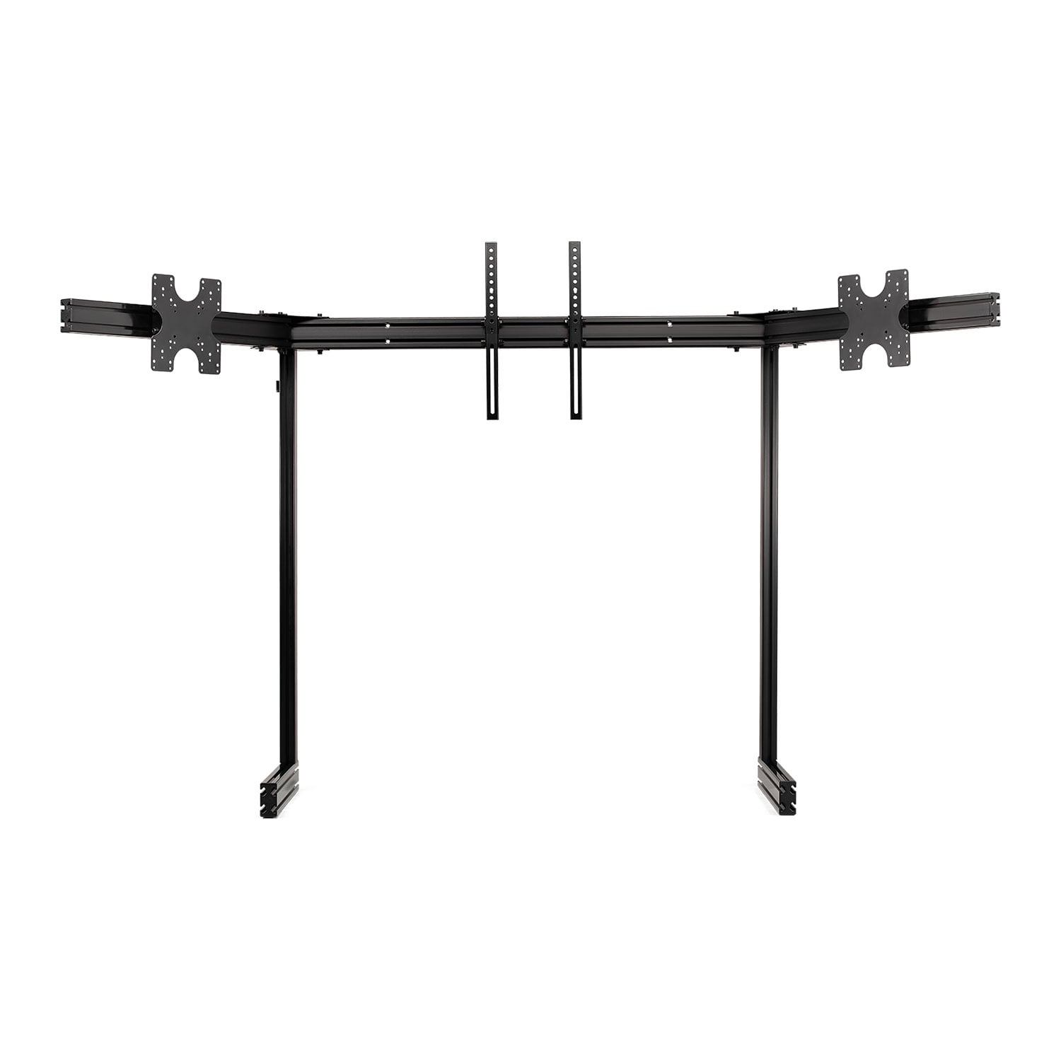 Next Level Elite Freestanding Complete Triple Monitor Stand - Black ...