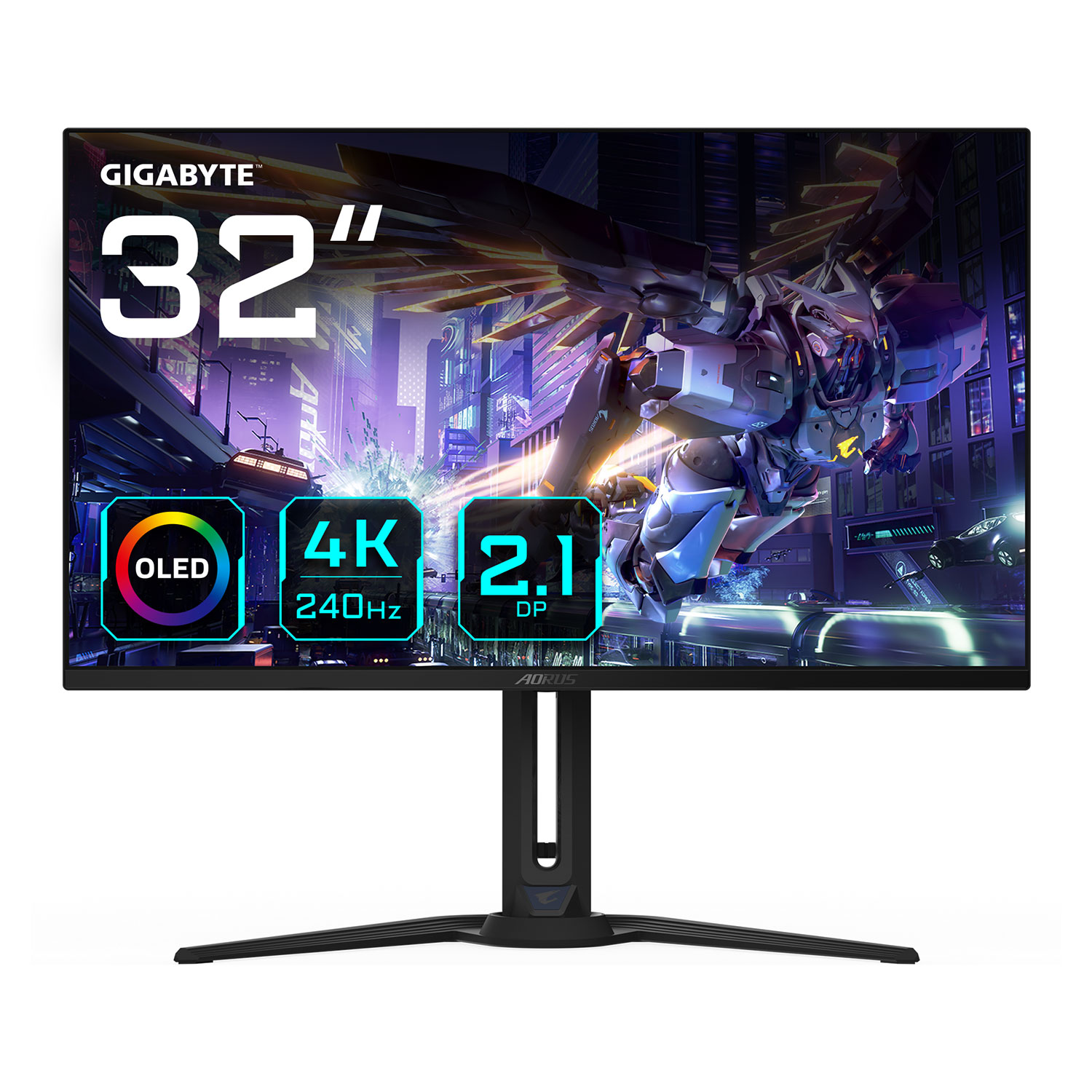 Gigabyte AORUS 31.5" FO32U2P UHD 240Hz QD-OLED Gaming Monitor LN147403 ...