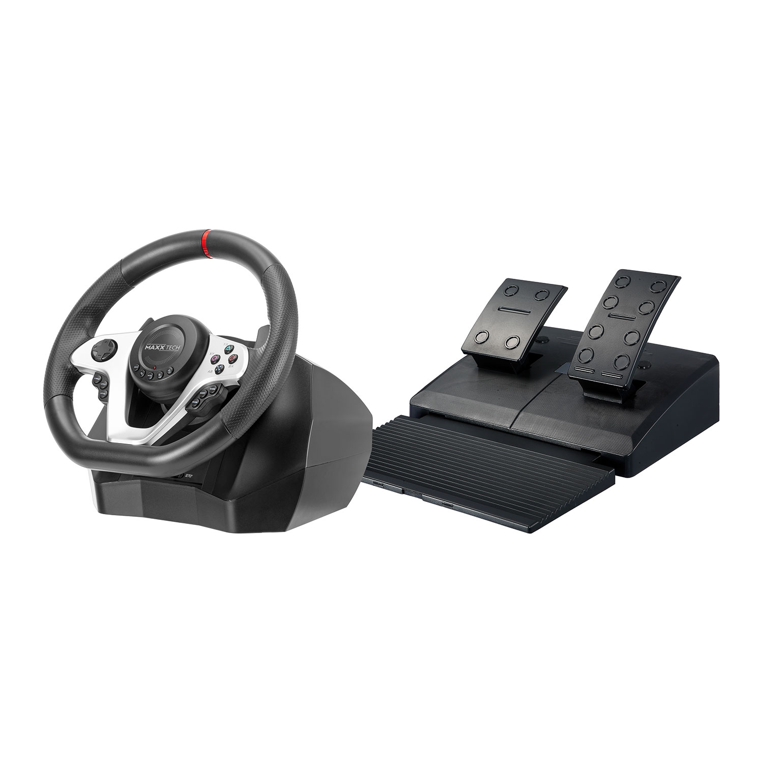 Maxx Tech PR 279 Racing Wheel w/ Pedals for PC and Console LN150717 ...