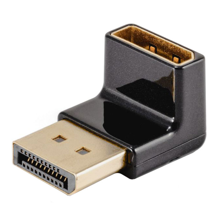 Club 3D 90 Degree Angled DisplayPort 1.4 M-F Adapter LN151207 - CAC ...
