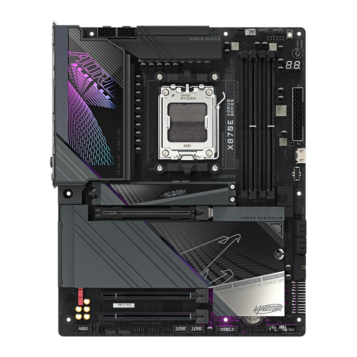 Gigabyte AMD X870E AORUS MASTER AM5 DDR5 PCIE 5.0ATX Motherboard ...