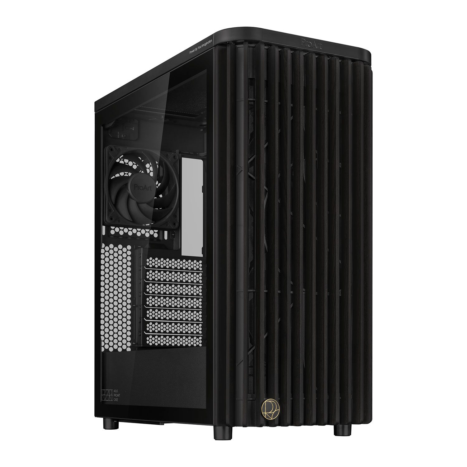 ASUS ProArt PA401 Wood Edition Black Tempered Glass Mid Tower PC Case ...