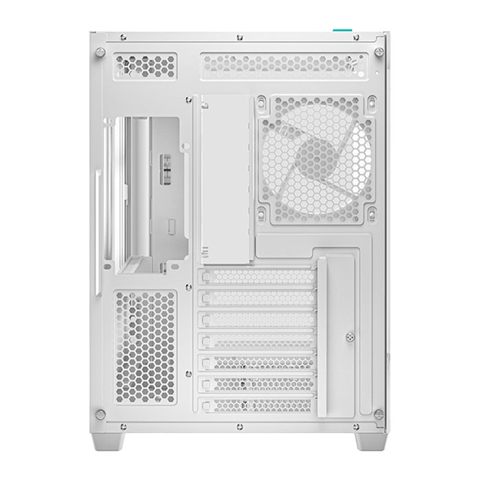 DeepCool CG530 4F White Tempered Glass Dual Chamber Mid-Tower ATX PC ...