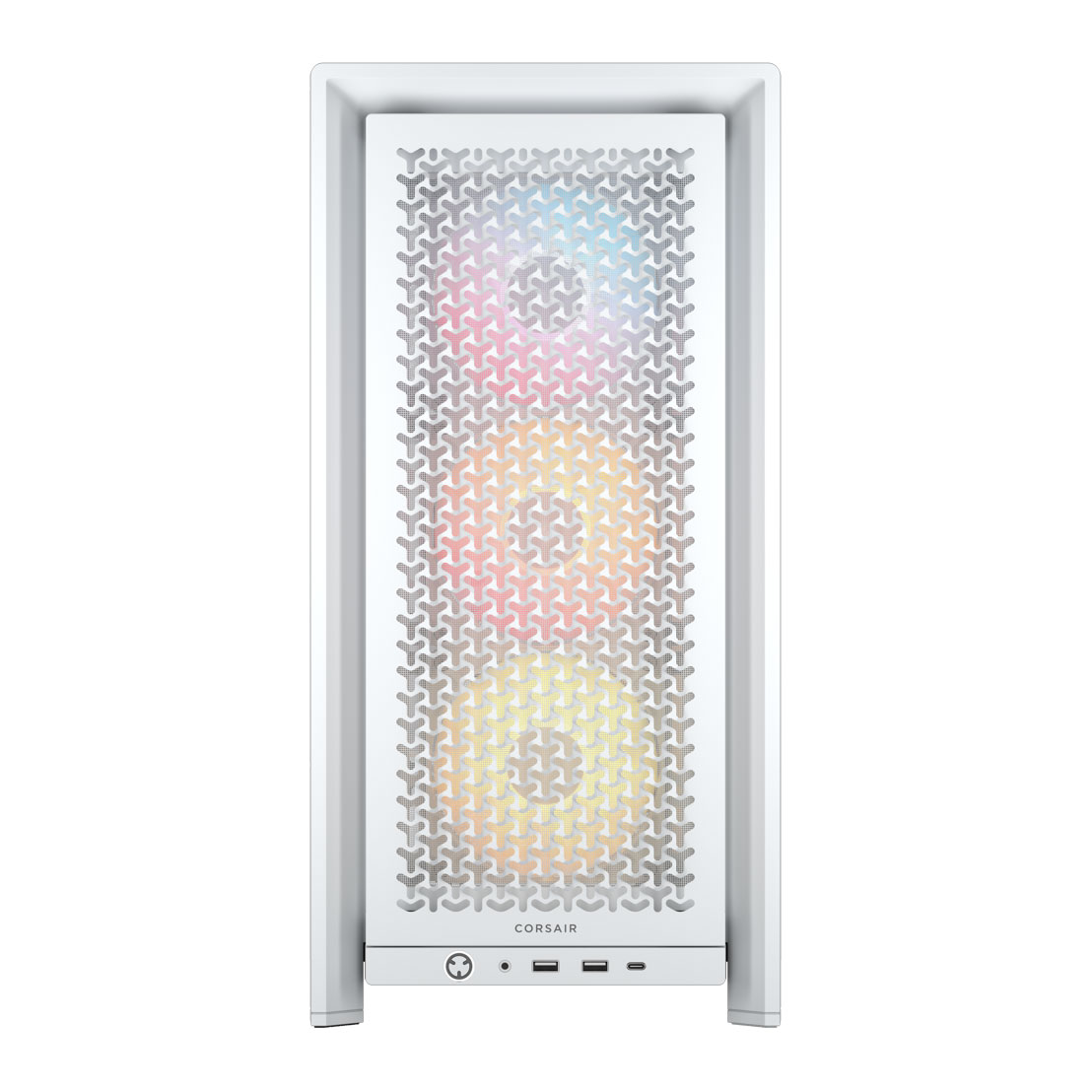 Corsair FRAME 4000D RS ARGB White Tempered Glass Modular Mid Tower ATX ...