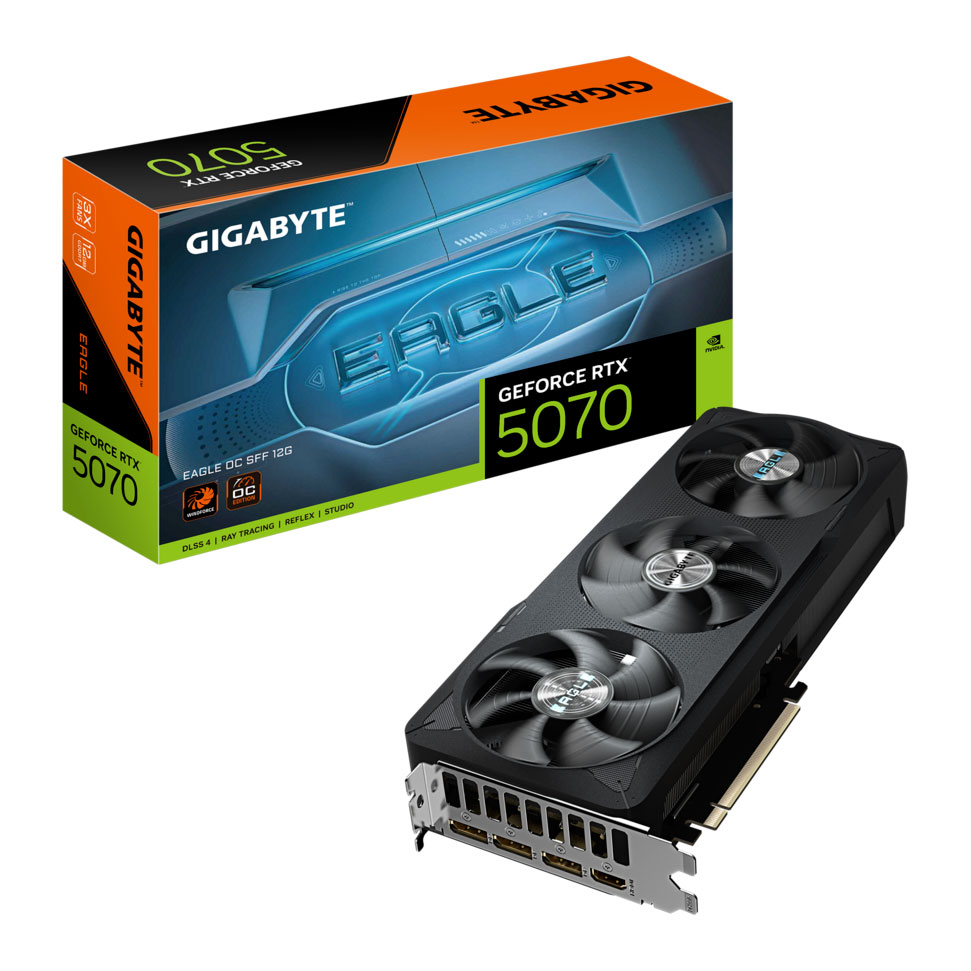 Gigabyte NVIDIA GeForce RTX 5070 EAGLE OC SFF 12GB Blackwell Graphics ...