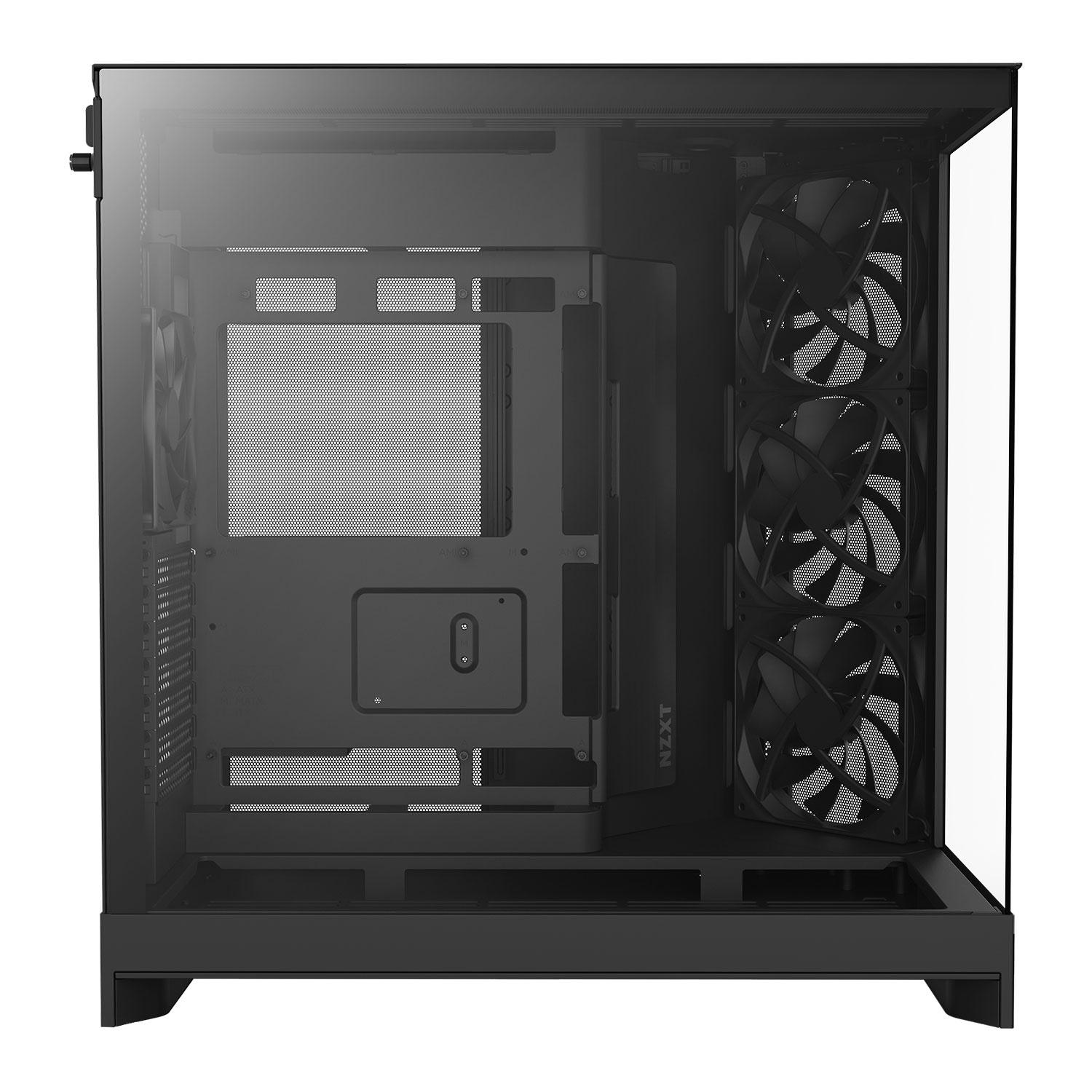 NZXT H9 Flow RGB+ Tempered Glass Dual Chamber Mid Tower with 2x F420 ...