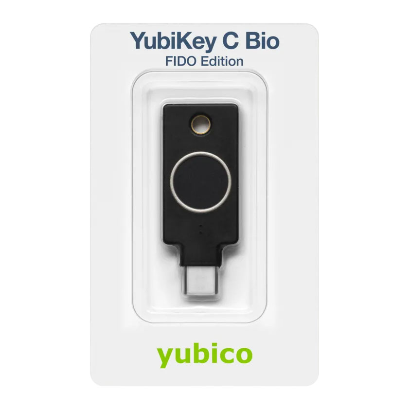 Yubico YubiKey C Bio - FIDO Edition USB MFA Security Key LN157914 ...