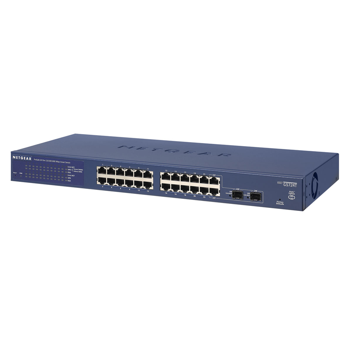 Netgear ProSafe Gigabit 24 port Smart Switch GS724T-400EUS LN20502 ...