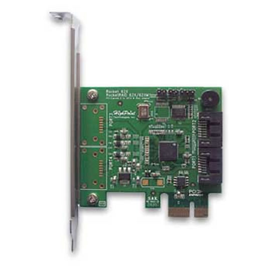 Highpoint RocketRAID 620 (RR620) 2 channel Internal PCI-e v2 x1 to SATA 6Gb/s RAID controller ...