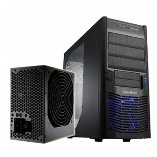 Coolermaster Elite 430 Black Computer Chassis with CM Elite 500W PSU ...