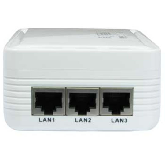 Newlink 200Mbps Powerline Homeplug Adaptor inc 3 Lan Ports with 128 ...