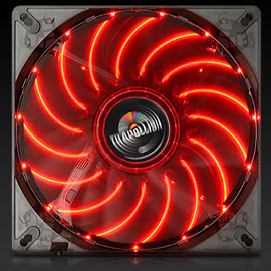 Enermax T.B.Apollish Case Fan Red LED Twister-Bearing Detachable Blades ...