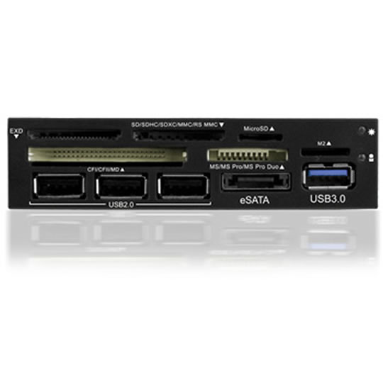 3.5 inch front Bay Card Reader with USB, eSATA from icybox IB-864-B ...
