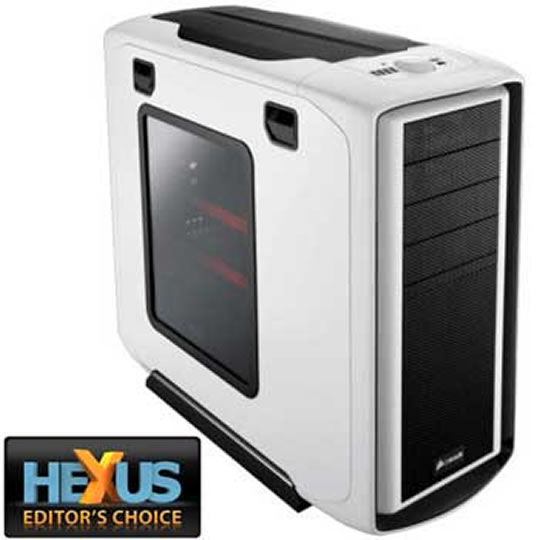 Corsair 600T White Graphite Series Mid Tower Case with Side Window ...