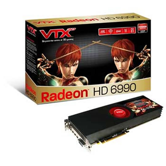 ScanFX HD 6990 AMD Radeon Graphics Card - 4GB LN38908 - VX6990 4GBD5 ...