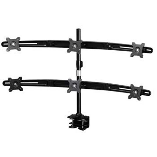 ScanFX TC746 6 Screen Monitor Desk Clamp Stand LN38978 | SCAN UK