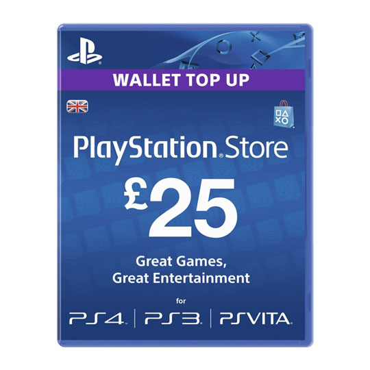 Sony PSN £25 Card for PS4 , PS3 and VITA LN39107 - OTSEOTSNY89963 | SCAN UK
