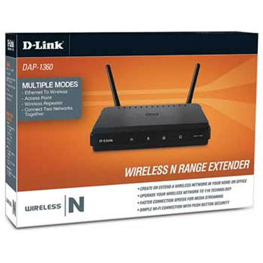 D-Link DAP-1360/B Wireless N Access Point / Range Extender LN39863 ...