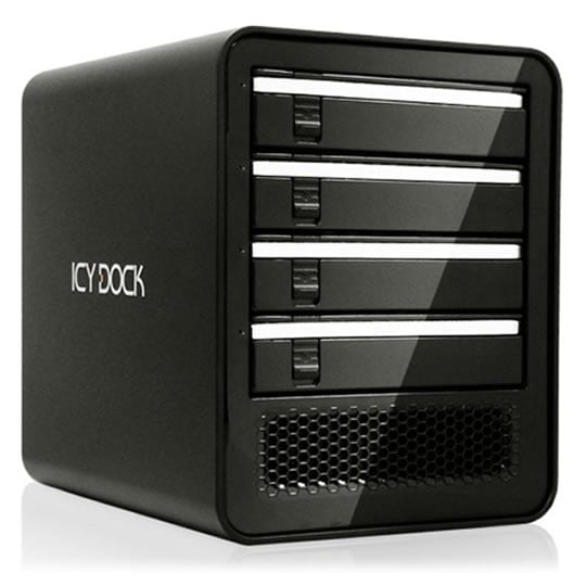 Icy Dock MB561US-4SB-1 4 Bay SATA to eSATA (Port Multiplier) USB ...