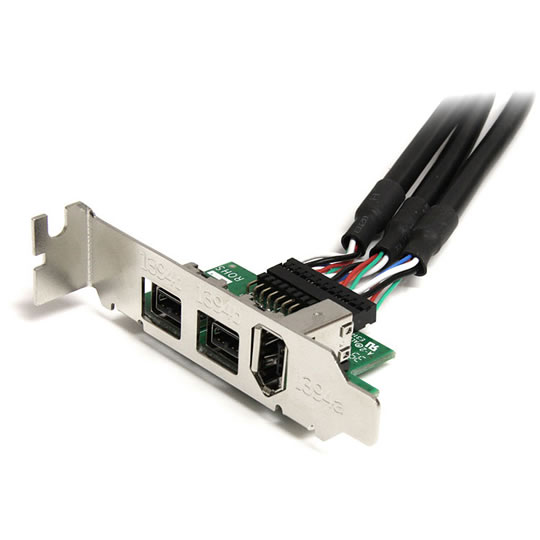 StarTech Mini PCI Express slot to 2 Port FireWire 800 and 1 port 400 ...