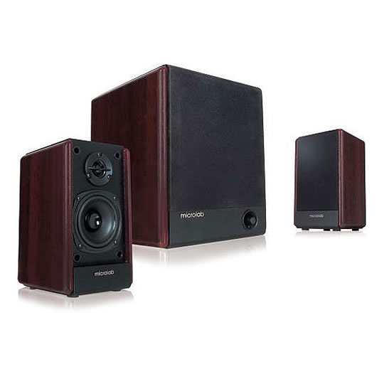 Microlab FC330 2.1 speaker System 40W RMS with Wooden Subwoofer LN43315 ...