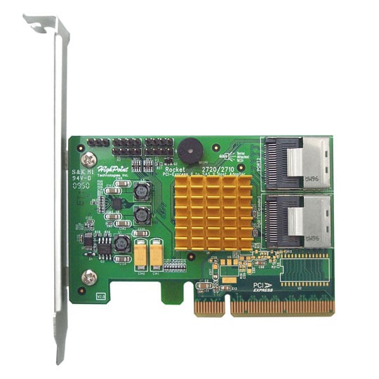 HighPoint Rocket 2720SGL Internal 8x SATA/SAS 6Gb/s HBA’s Controller ...