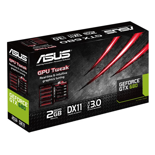 ASUS 2GB GeForce GTX 680 NVIDIA Graphics Card LN44067 - GTX680-2GD5 ...