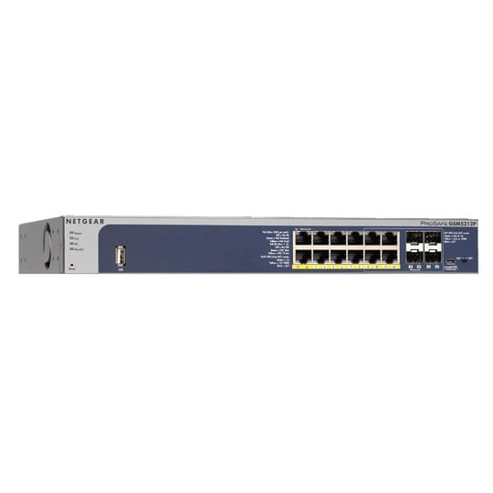 12 Port POE+ desktop Switch from Netgear M4100-D12G-POE+ LN45064 ...